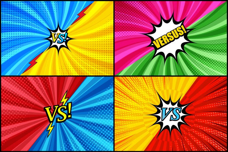 Comic book pages collection Royalty Free Vector Image