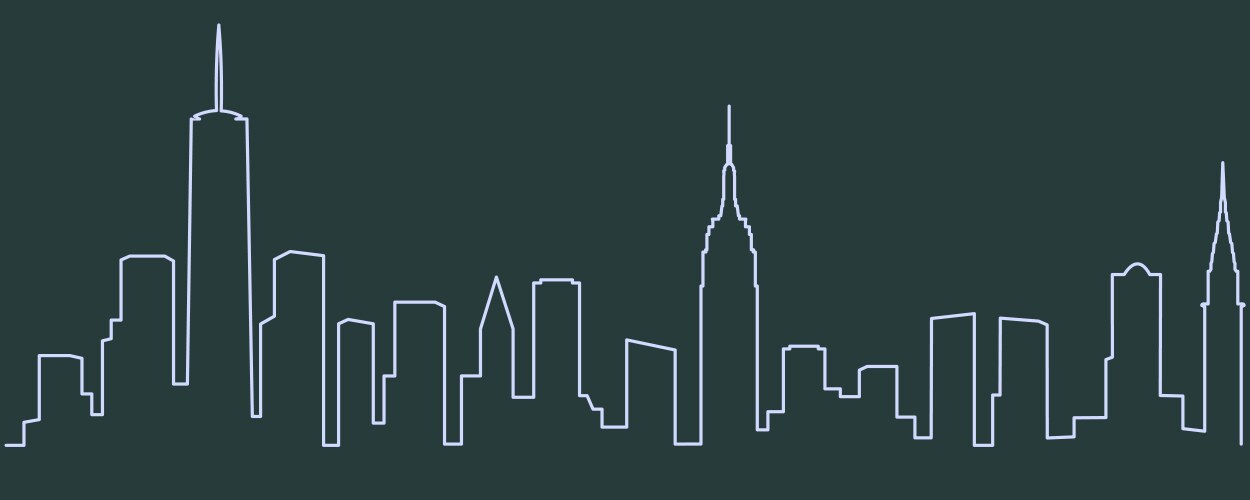 New York Skyline Line Drawing Vector Images (over 240)