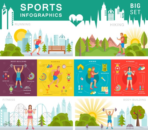 Human body detailed infographic with statistics Vector Image