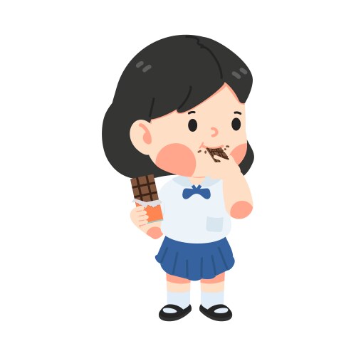 Kids Eating Chocolate Vector Images (over 2,300)