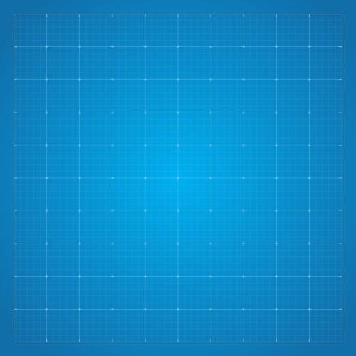 Blue square grid blueprint Royalty Free Vector Image