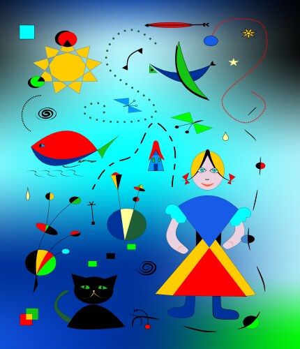 Painter Abstract Miro Vector Images (62)