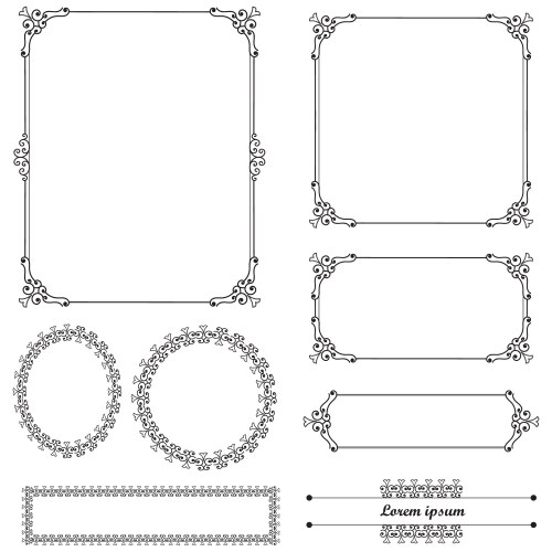 Simple Corner Scroll Borders Vector Images (over 490)