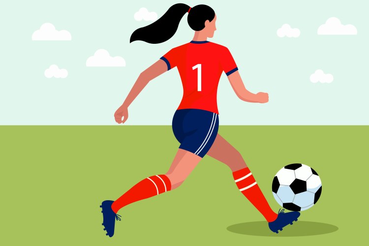 Female Football Player Vector Images (over 2,300)