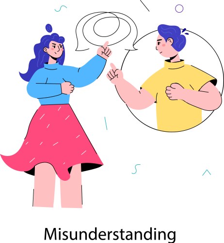 Political conflict Royalty Free Vector Image - VectorStock