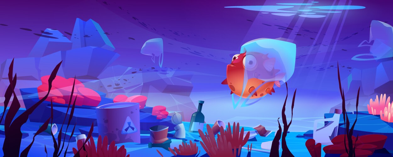 Cartoon Ocean Pollution Vector Images (over 2,400)