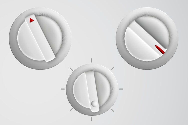 Buttons reality volume control Royalty Free Vector Image