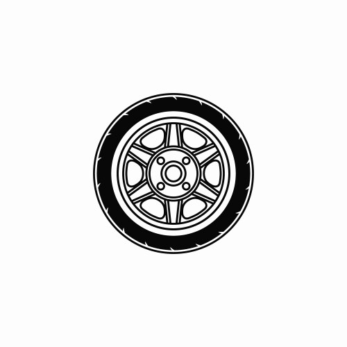 Alloy Wheel Silhouette Vector Images (over 1,000)