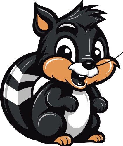 Chipmunk logo icon for photographer Royalty Free Vector