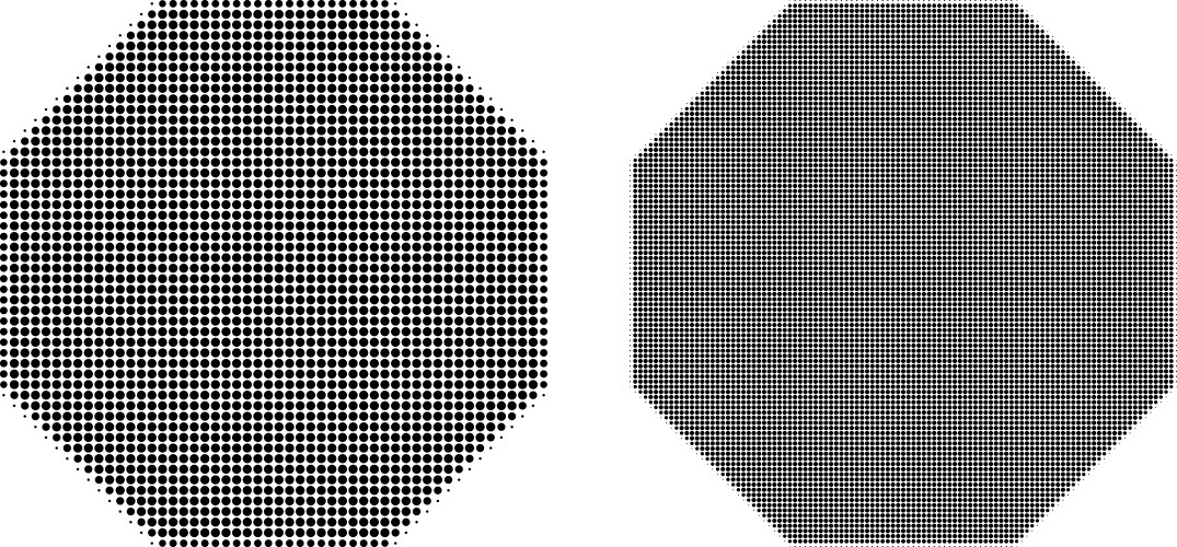 Octagon Shape Halftone Vector Images (91)