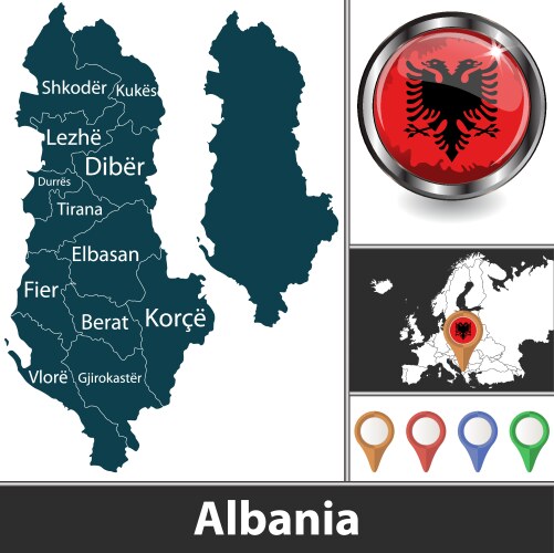 Albania Map Vector Images (over 1,600)