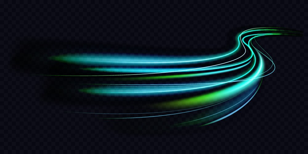 Circle golden light tracing effect Royalty Free Vector Image