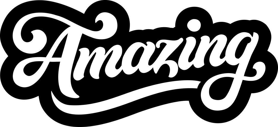 Wild child text in calligraphic fonts black Vector Image