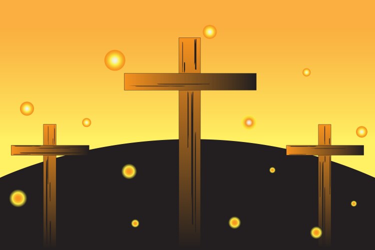 Easter crosses Royalty Free Vector Image - VectorStock