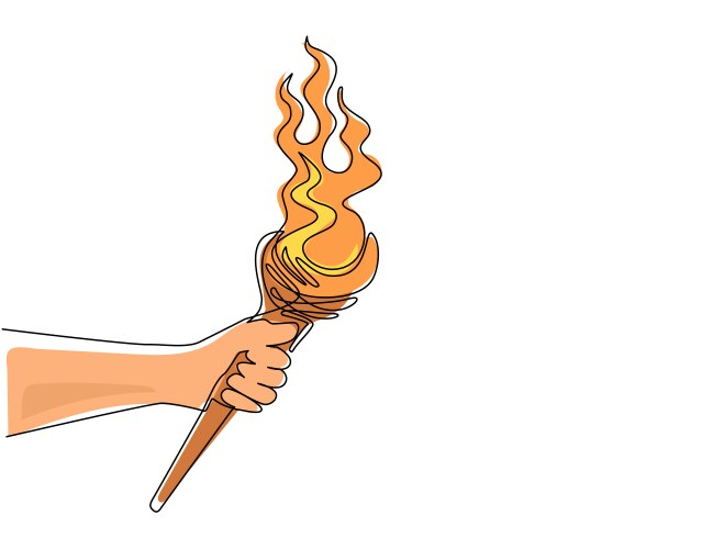 Hand Holding a Torch Vector Images (over 580)