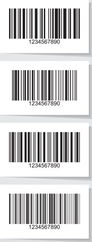 Sample bar code for scanning icon Royalty Free Vector Image
