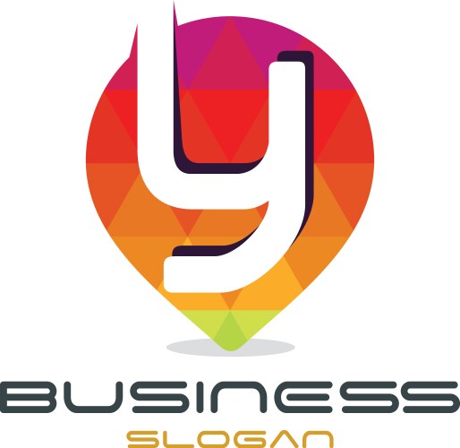 Letter u point logo Royalty Free Vector Image - VectorStock