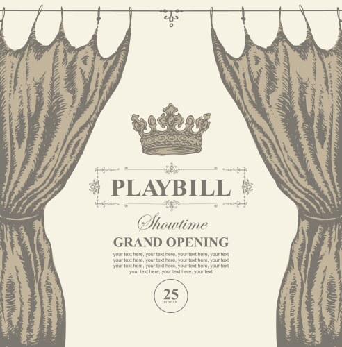 Theater Playbill Vector Images (91)