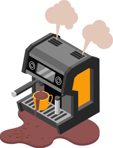 Coffee machine2 Royalty Free Vector Image - VectorStock