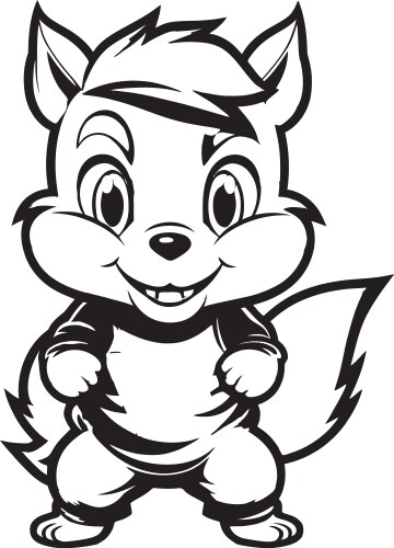 Chipmunk logo for desktop Royalty Free Vector Image