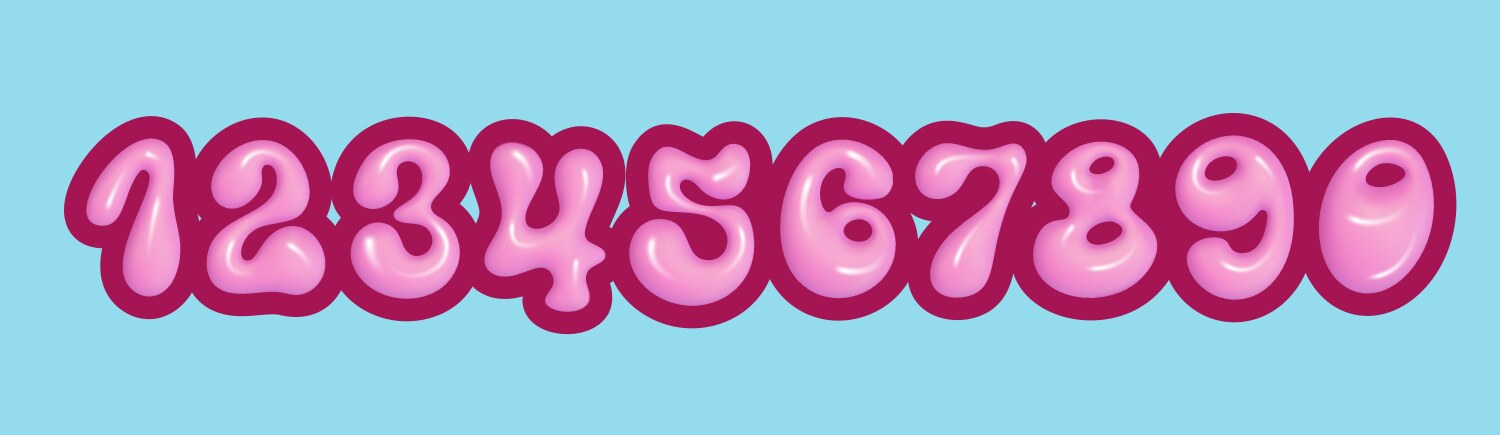 Pink bubble letters Vector Images & Graphics for Commercial Use ...