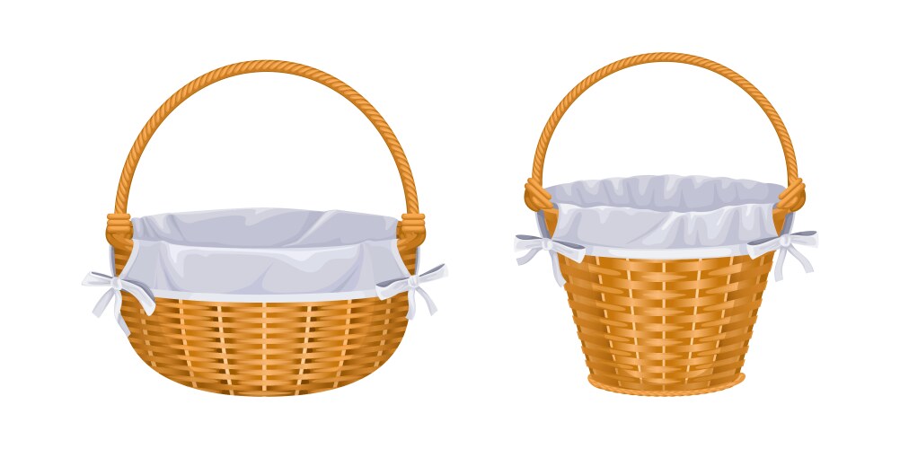 Wicker Baskets Vector Images (over 12,000)