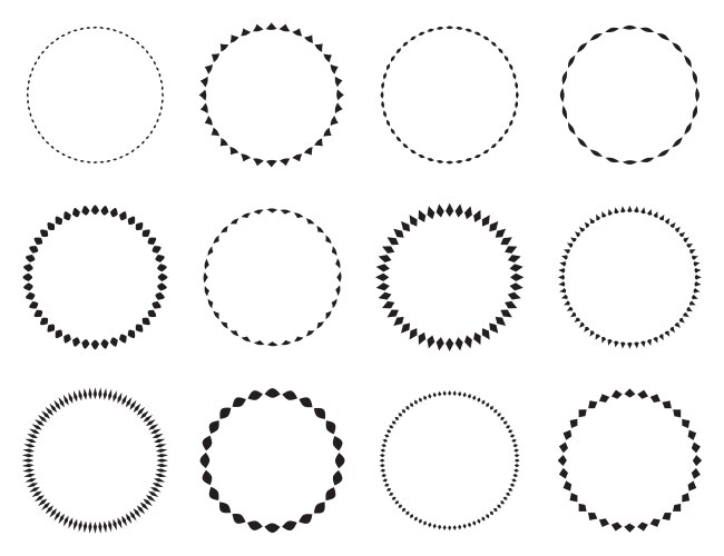 Circle elements pattern Royalty Free Vector Image
