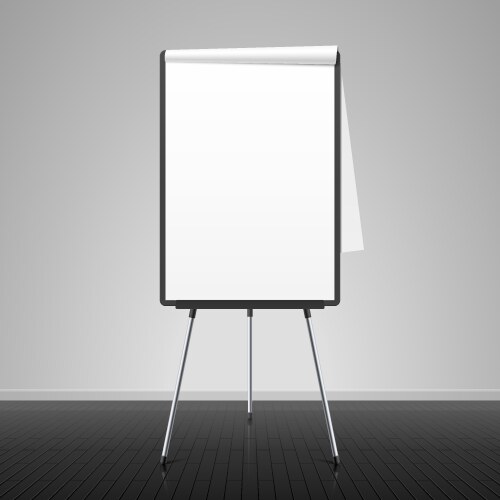 Flipchart blank template Royalty Free Vector Image