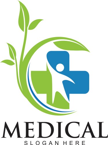 Health together logo design template Royalty Free Vector