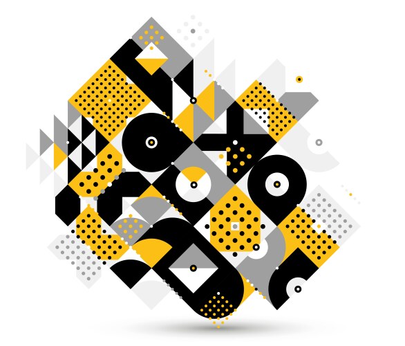 Abstract trendy background modular geometric Vector Image