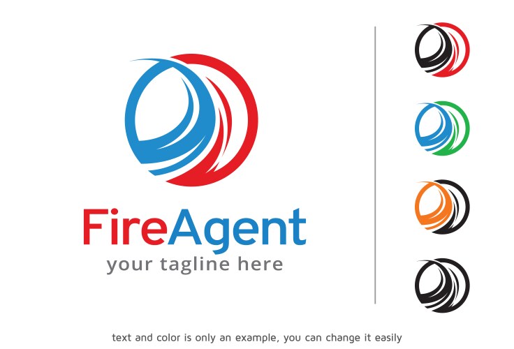 Warrior logo template design Royalty Free Vector Image