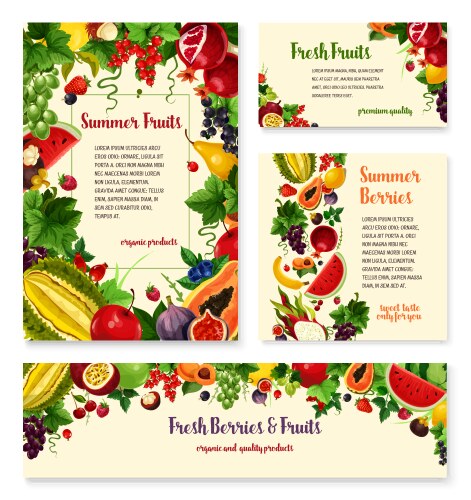 Fruit market or farmer stand stall and food booth Vector Image