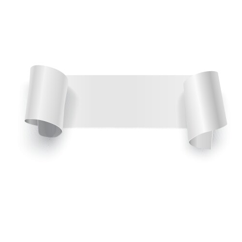 Curved banner on white Royalty Free Vector Image