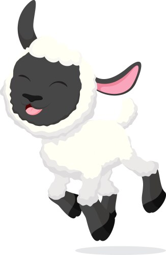 Sheep cartoon Royalty Free Vector Image - VectorStock