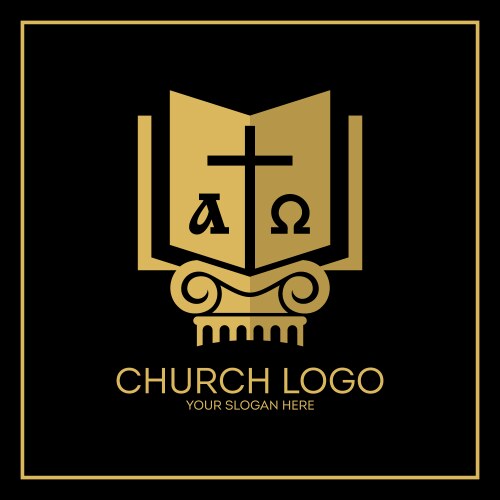 Greek letter- alpha and omega Royalty Free Vector Image