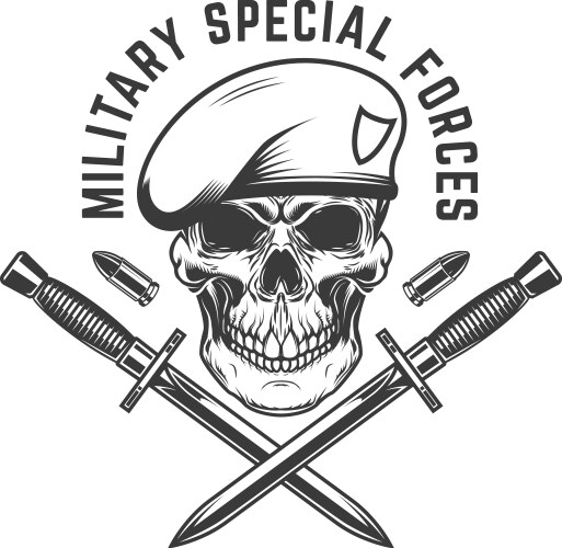 Special Forces Skull Vector Images (over 560)
