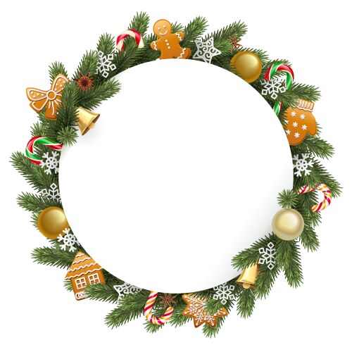 Circular Christmas Borders Clip Art