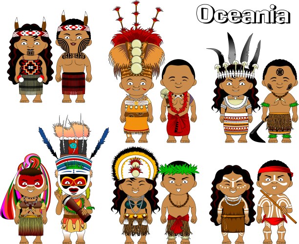 Peoples of the world Royalty Free Vector Image