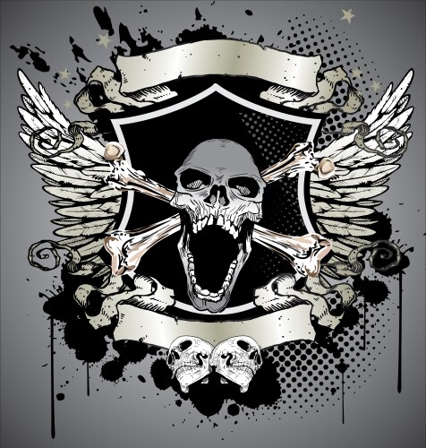 Skull background Royalty Free Vector Image - VectorStock