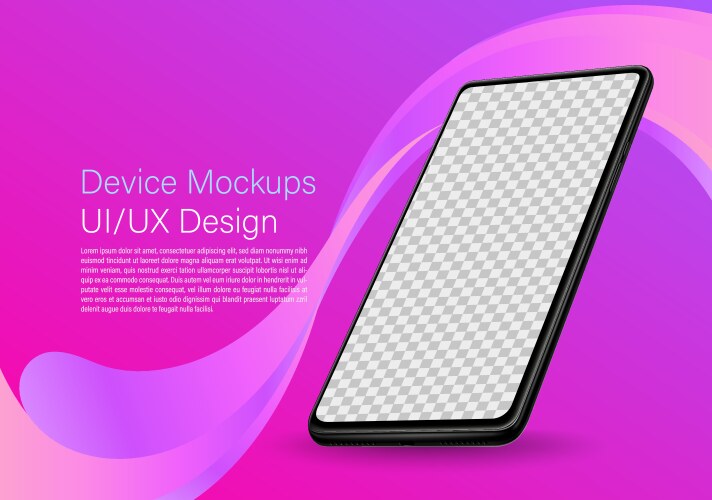 Smartphone mockup Royalty Free Vector Image - VectorStock