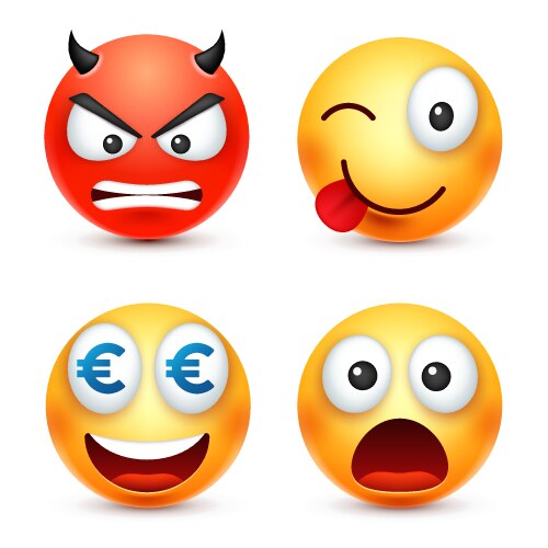 What is wrong emoticon Royalty Free Vector Image