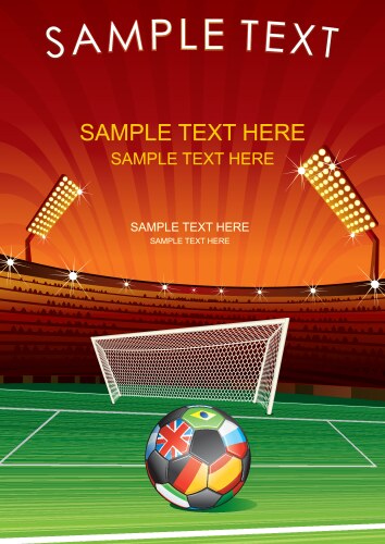 Soccer poster Royalty Free Vector Image - VectorStock