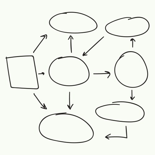 Abstract flowchart design Royalty Free Vector Image