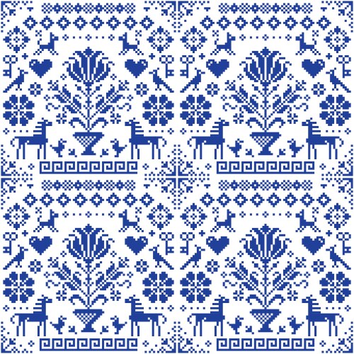 Cross Stitch Vector Images (over 7,600)