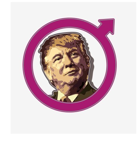 Anti donald trump sign Royalty Free Vector Image