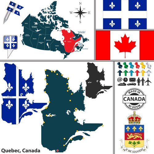 Quebec Map Vector Images (over 1,000)