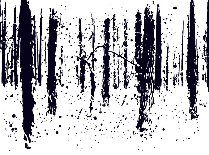 Forest drawing Royalty Free Vector Image - VectorStock