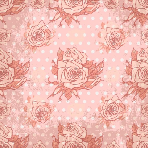 Vintage roses Royalty Free Vector Image - VectorStock