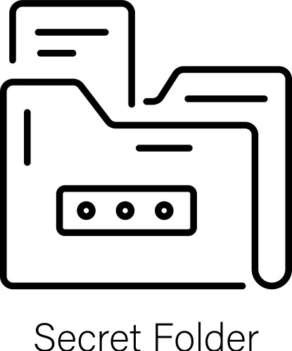 Secret file Royalty Free Vector Image - VectorStock