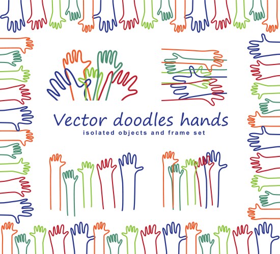 Hand script letters typeface and symbols Vector Image